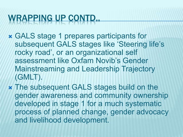 Gender Action Learning System | PPTX | Family and Relationships