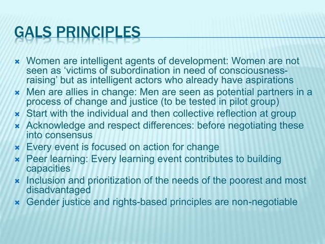 Gender Action Learning System | PPTX | Family and Relationships