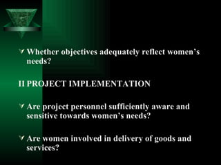 Gender Analysis Framework & Planning (B.R. Siwal) | PPT