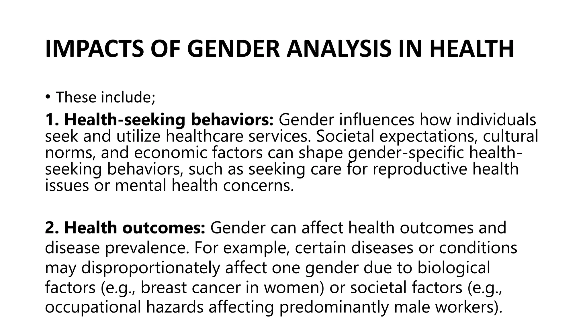 GENDER ANALYSIS IN - HEALTH.pptx