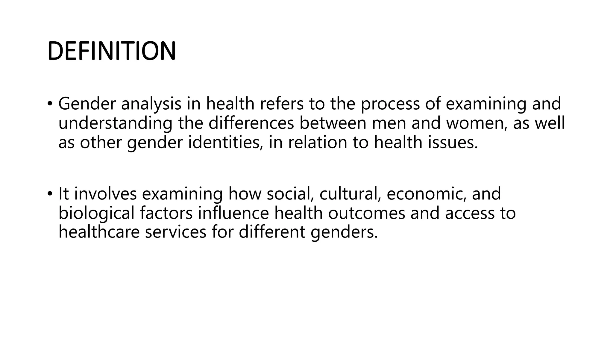 GENDER ANALYSIS IN - HEALTH.pptx