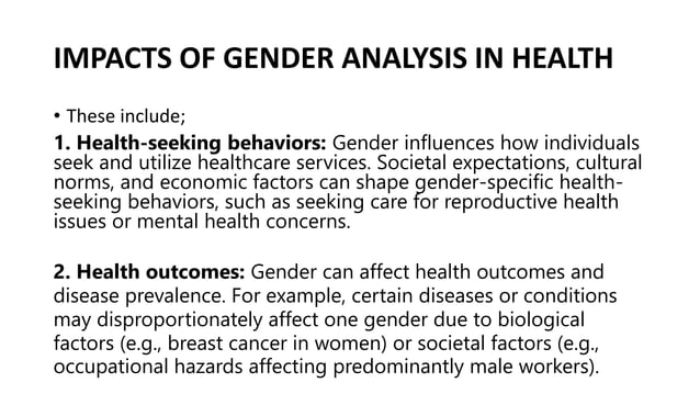 GENDER ANALYSIS IN - HEALTH.pptx