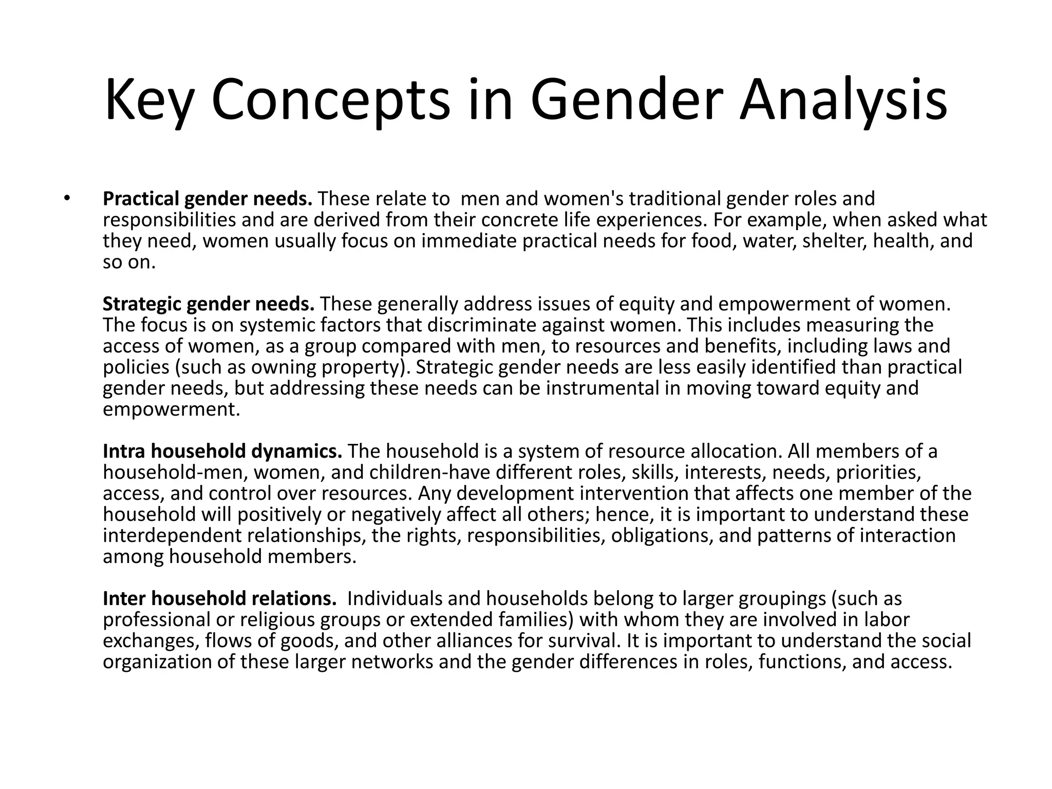 Introduction to Gender Analytical Tools in the agricultural sector and ...