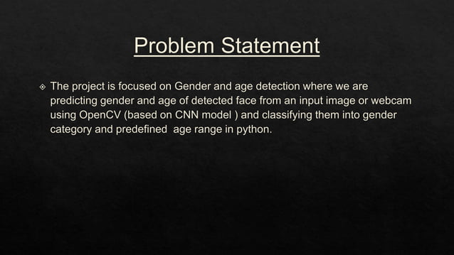 Gender and Age Detection using OpenCV.pptx | Technology & Computing