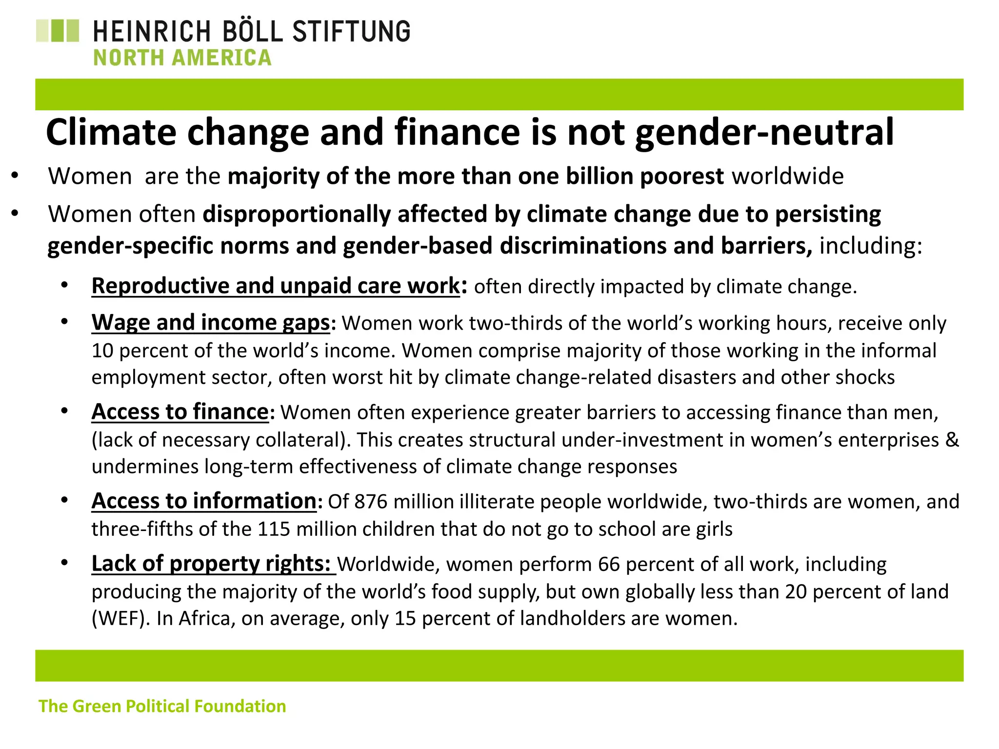The Gender Dimension of Climate Change and Climate Finance Actions | PDF