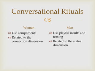 Men are from Mars, Women are from Venus: Gender and Communication | PPTX