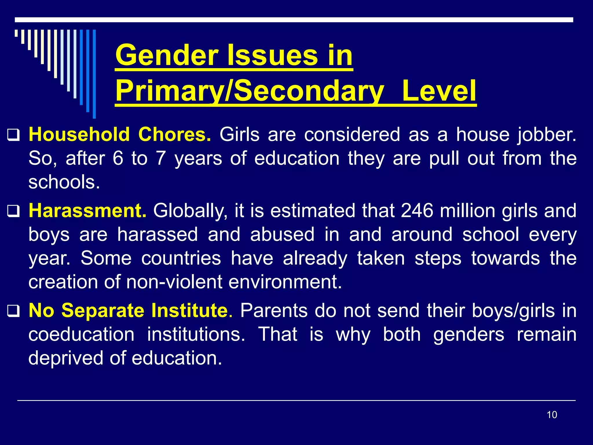 Gender and contemporary issues in education | PPT