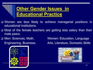 Gender and contemporary issues in education | PPT