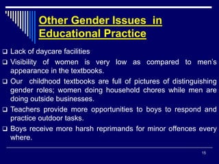 Gender and contemporary issues in education | PPT