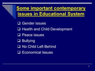 Gender and contemporary issues in education | PPT