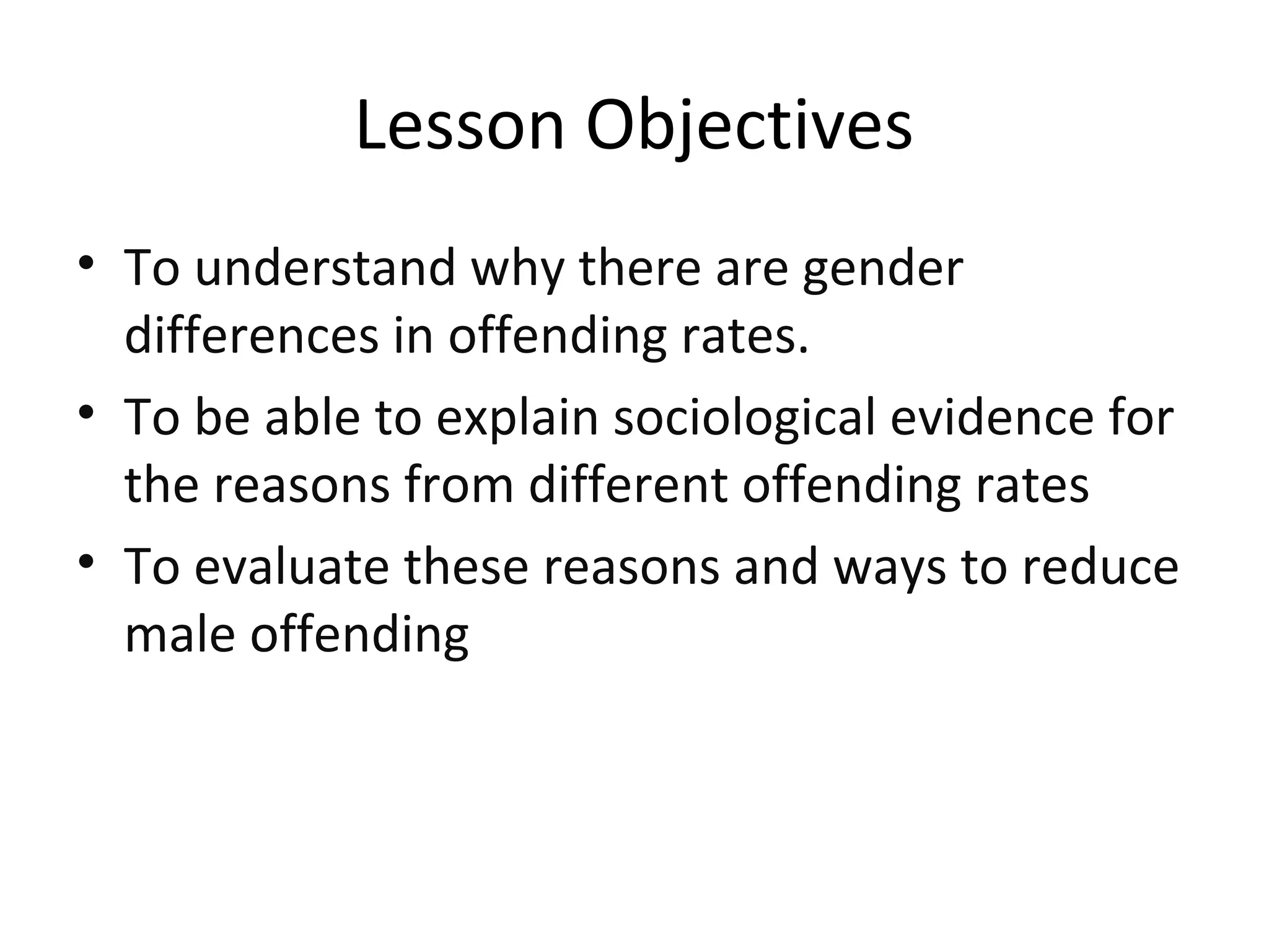 Gender and crime | PPT
