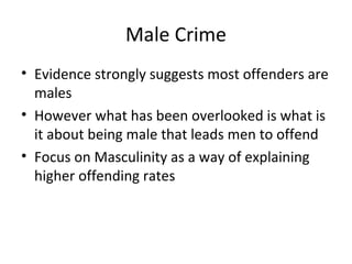 Gender and crime | PPT