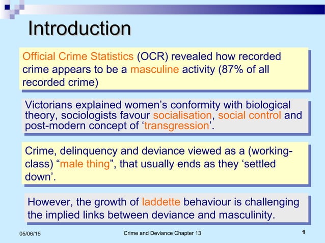 Gender and crime SOCIOLOGY | PPT
