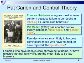 Gender and crime SOCIOLOGY | PPT