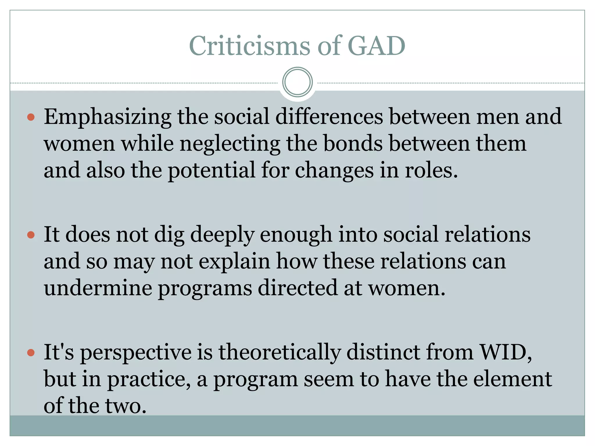 Gender and development | PPTX