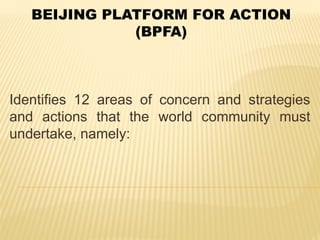 GENDER AND DEVELOPMENT in BARANGAY DEVELOPMENT | PPTX