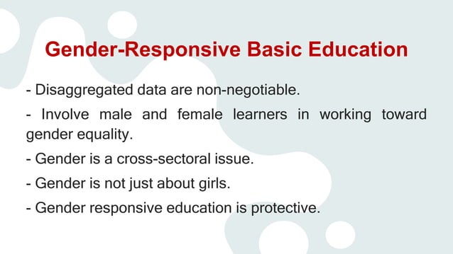 GENDER AND DEVELOPMENT 101.pptx | Education