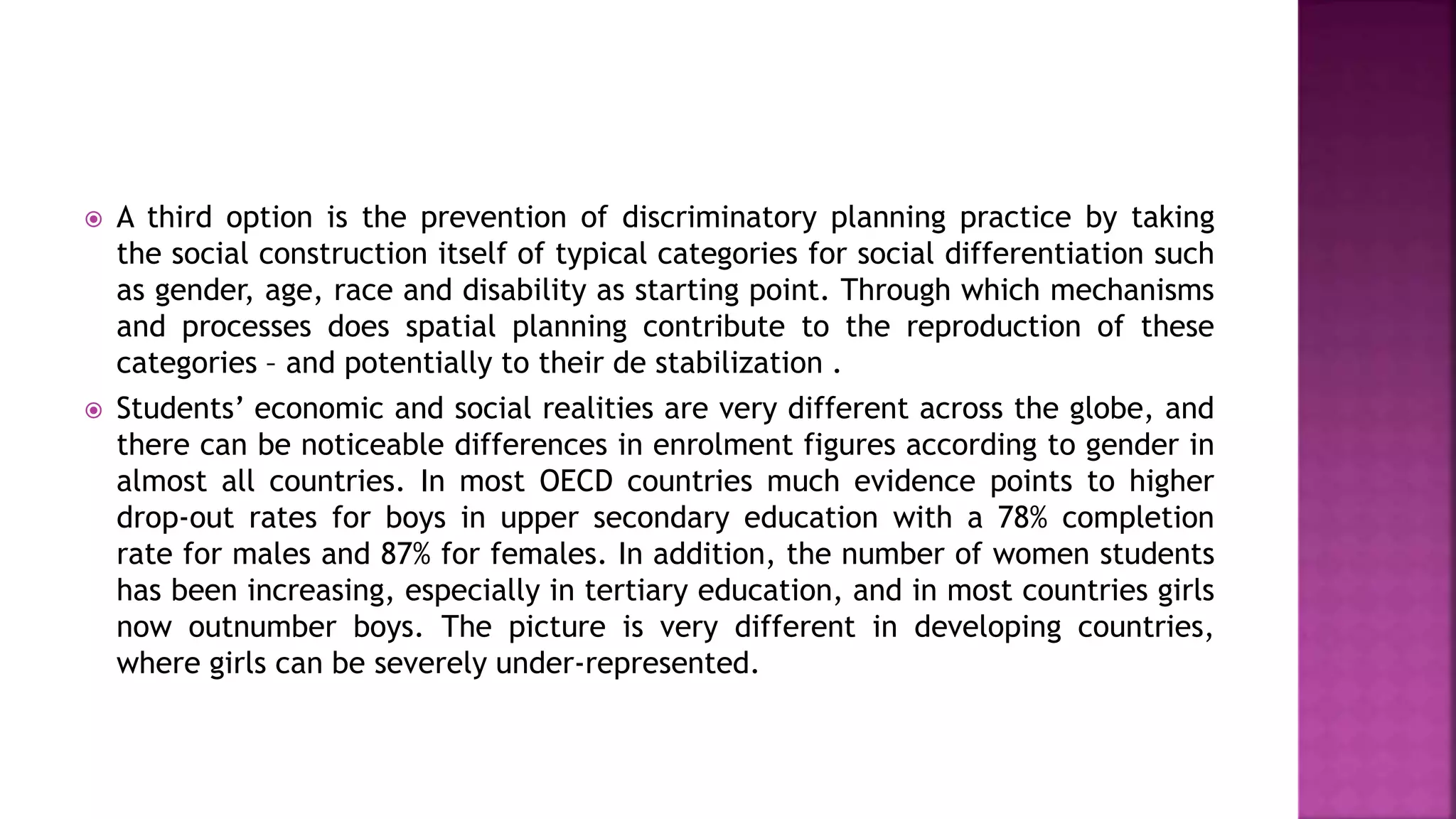 Gender and development planning | PPTX