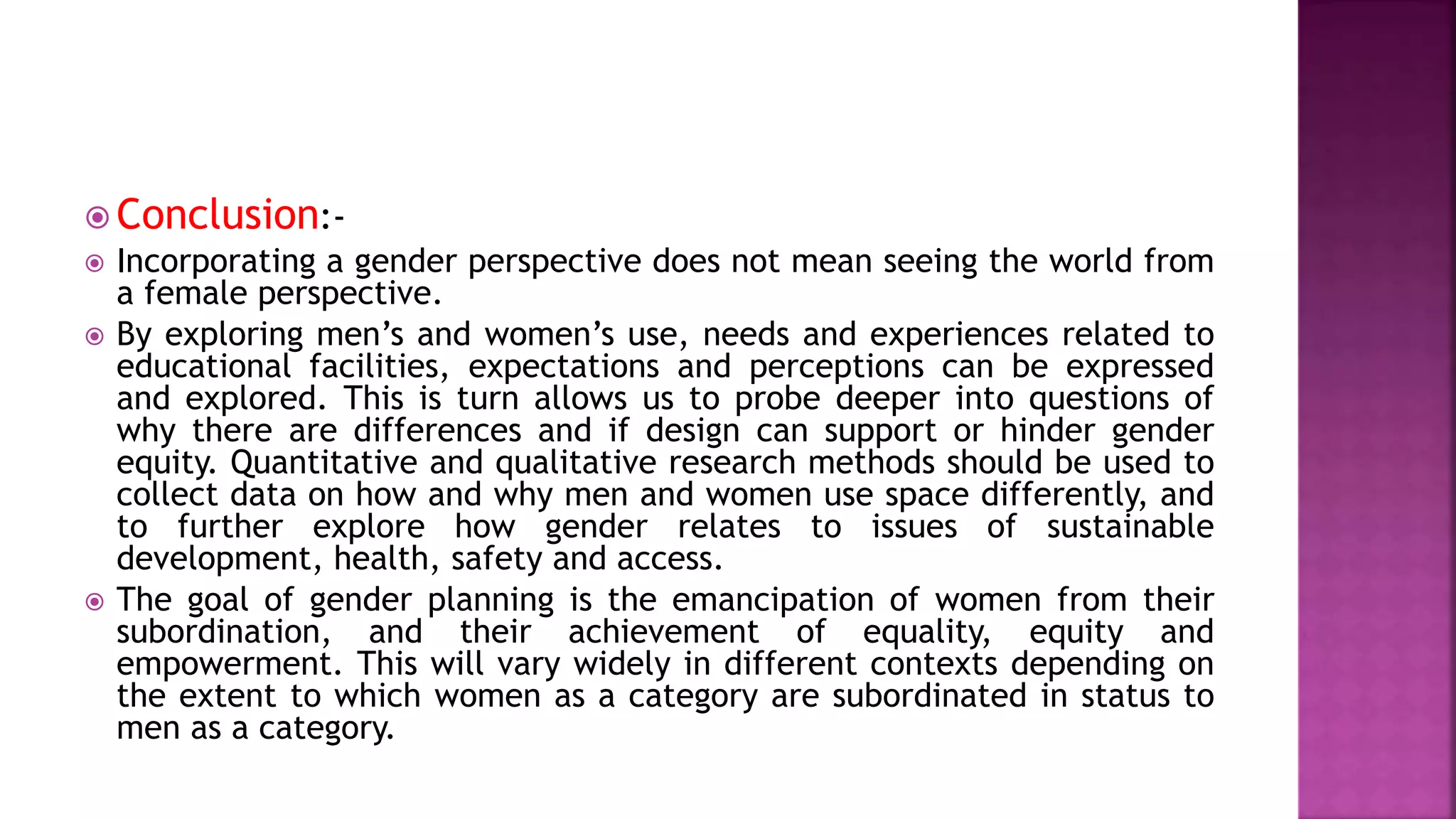 Gender and development planning | PPTX