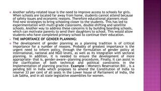Gender and development planning | PPTX