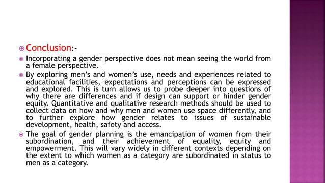 Gender and development planning | PPT