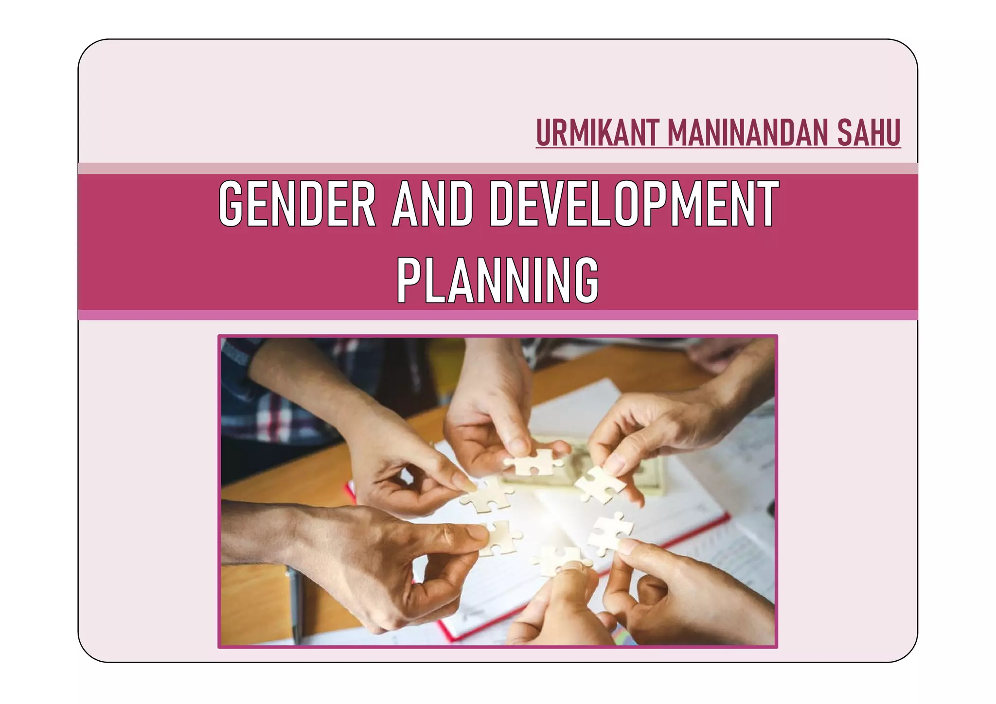 Gender and development planning | PDF