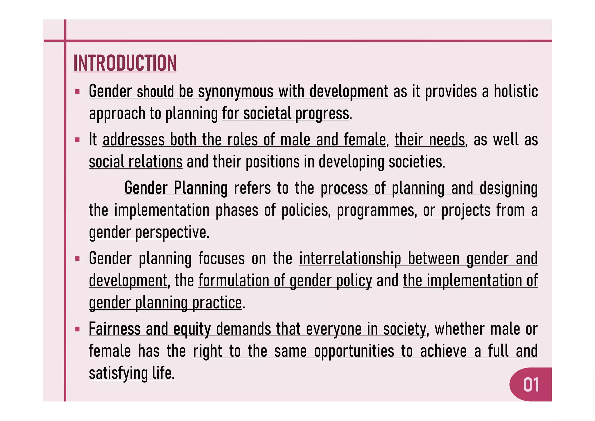 Gender and development planning | PDF