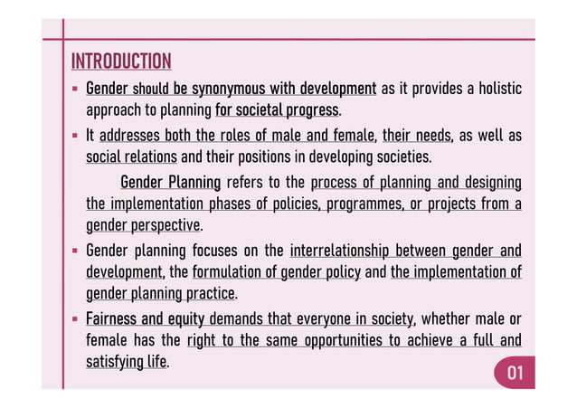 Gender and development planning | PDF