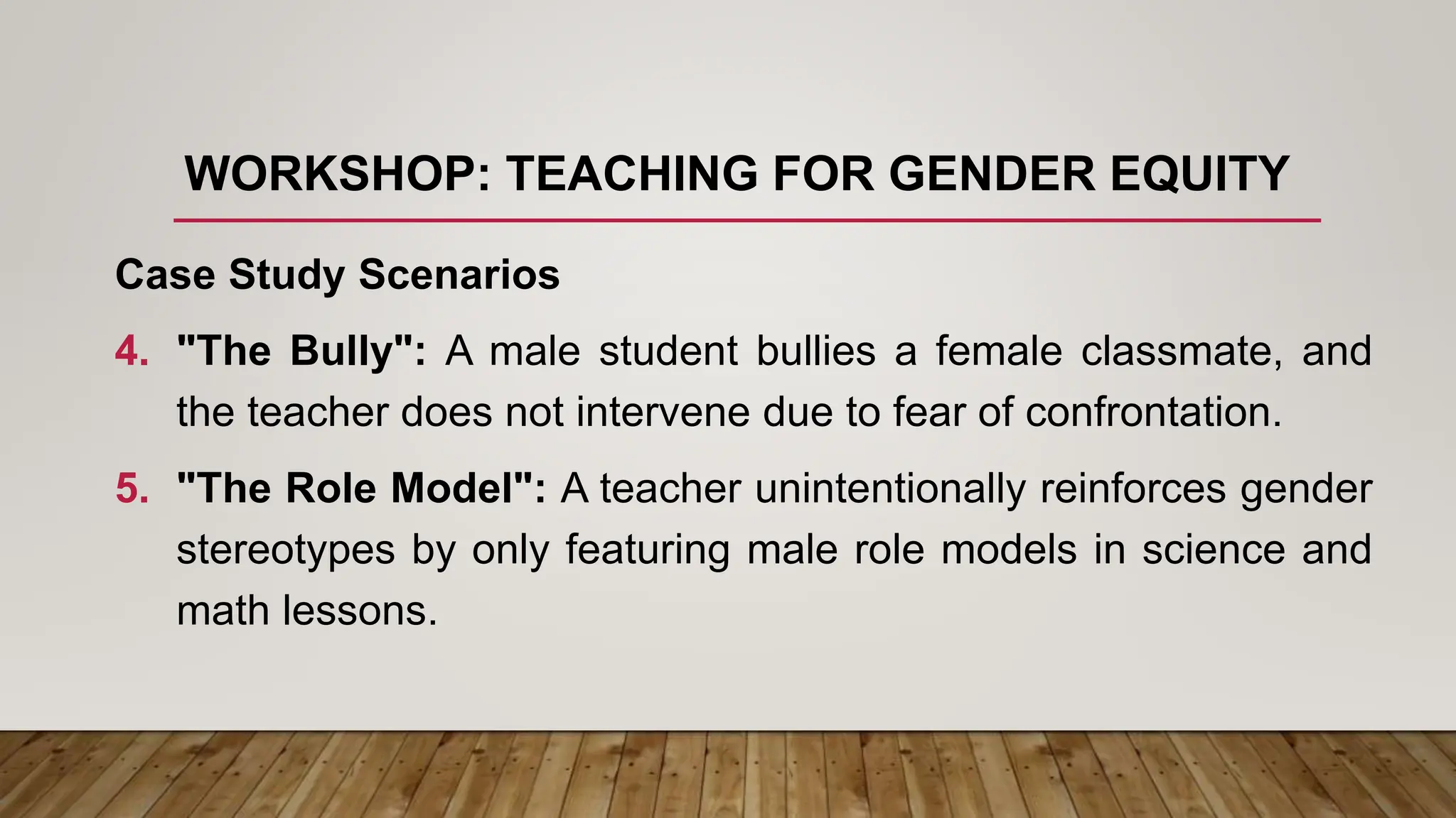 Gender and Development Workshops for Training | PPTX