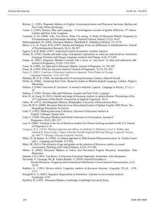 Gender and discourse difference= an investigation of discourse markers ...