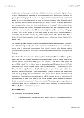 Gender and discourse difference= an investigation of discourse markers ...