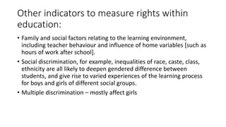 Gender and education | PPTX