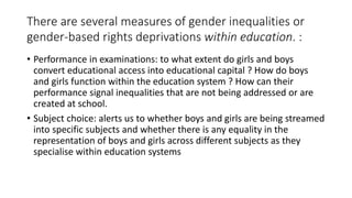 Gender and education | PPTX