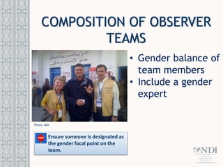 Gender and Election Observation.ppt