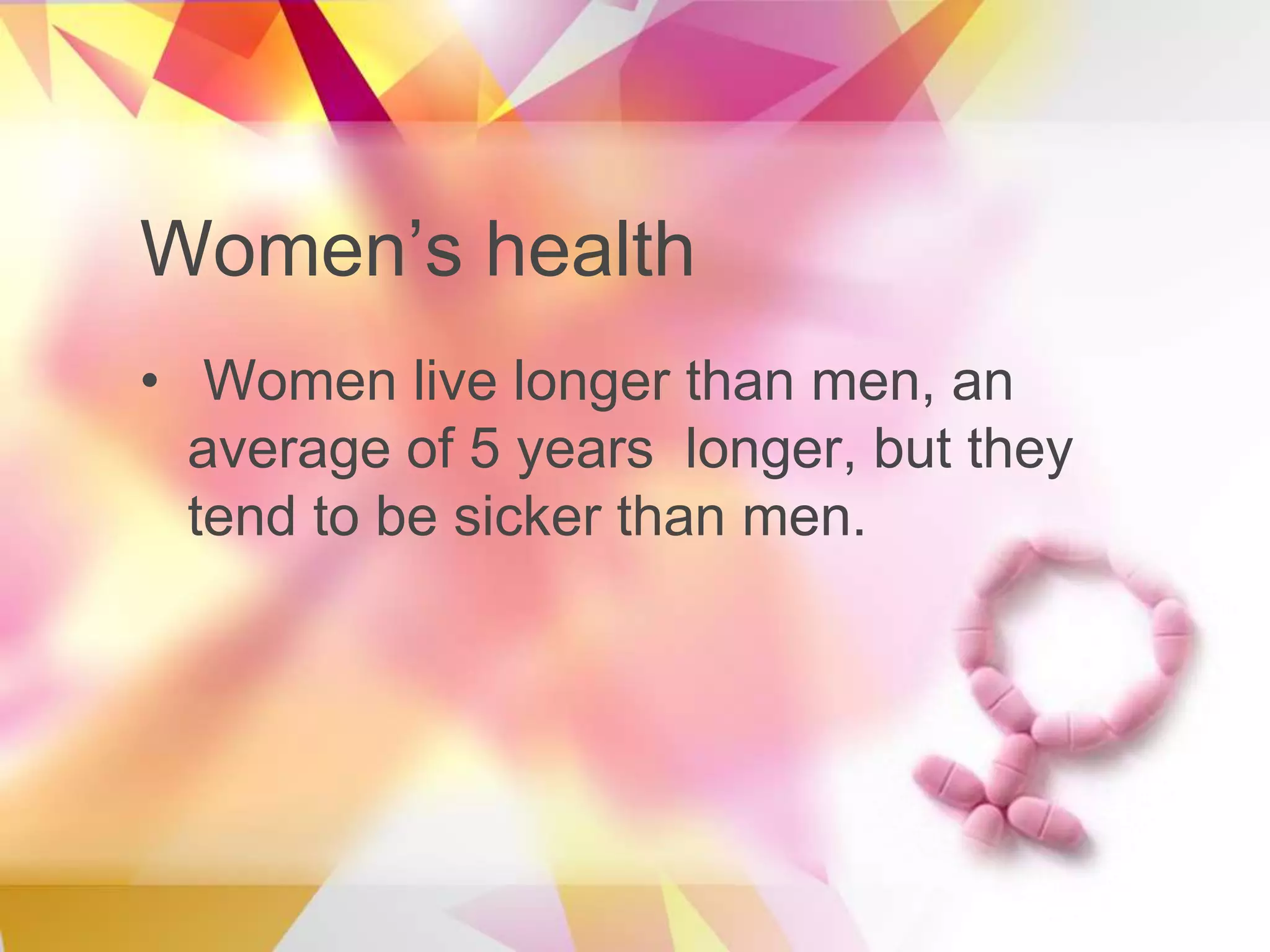Gender and health | PPTX