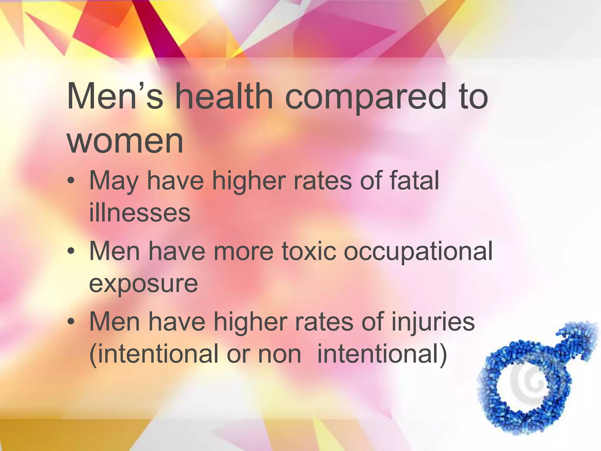 Gender and health | PPTX