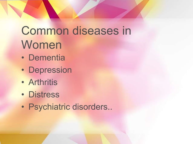 Gender and health | PPTX