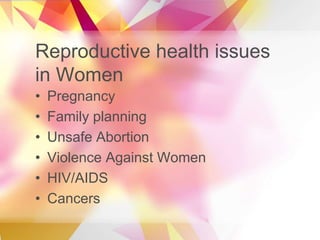 Gender and health | PPTX