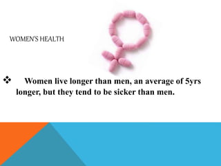 Gender and health ppt | PPTX