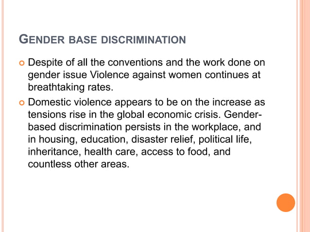 Gender and human rights | PPTX