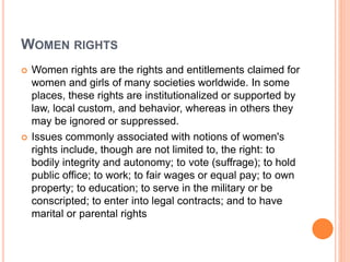 Gender and human rights | PPTX