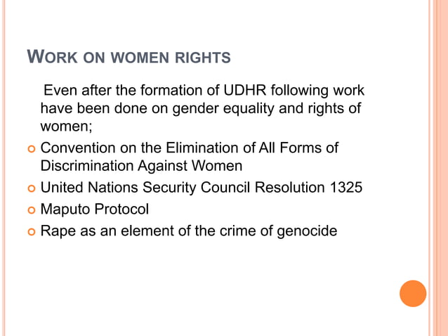 Gender and human rights | PPTX