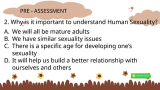 GENDER AND HUMAN SEXUALITY GRADE POWERPOINT | PPTX