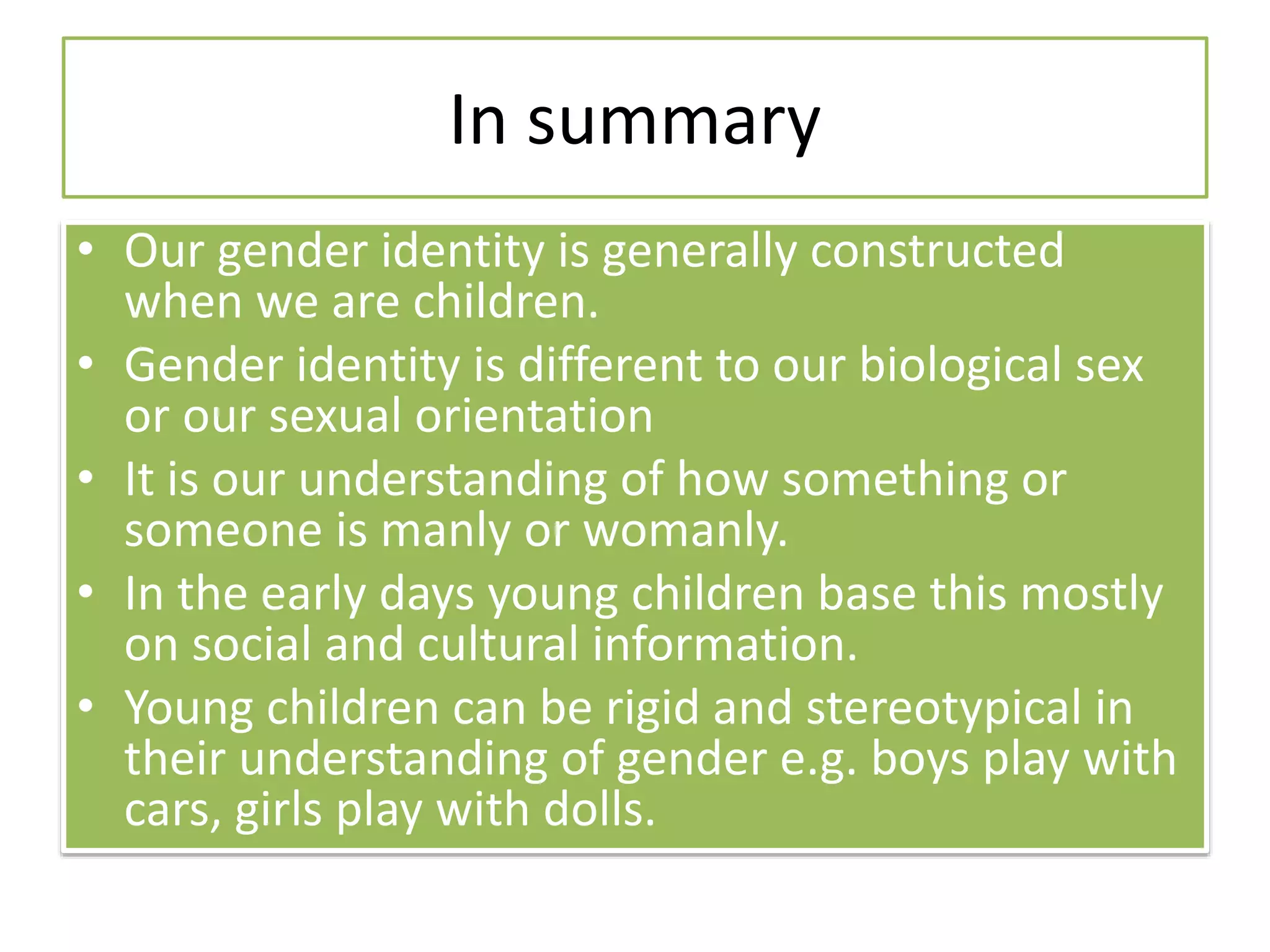 Gender and identity | PPTX