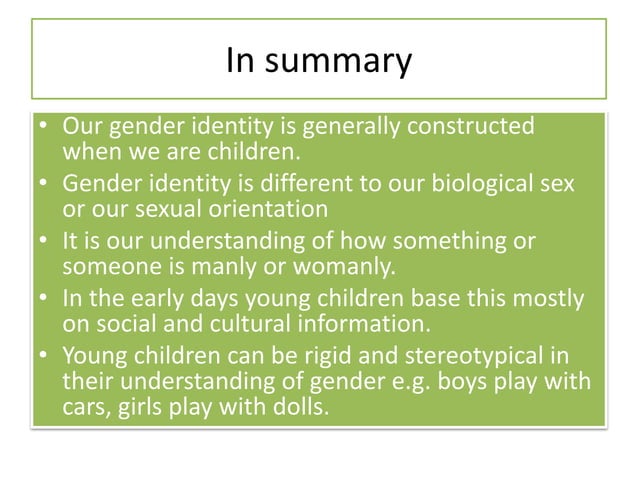 Gender and identity | PPTX