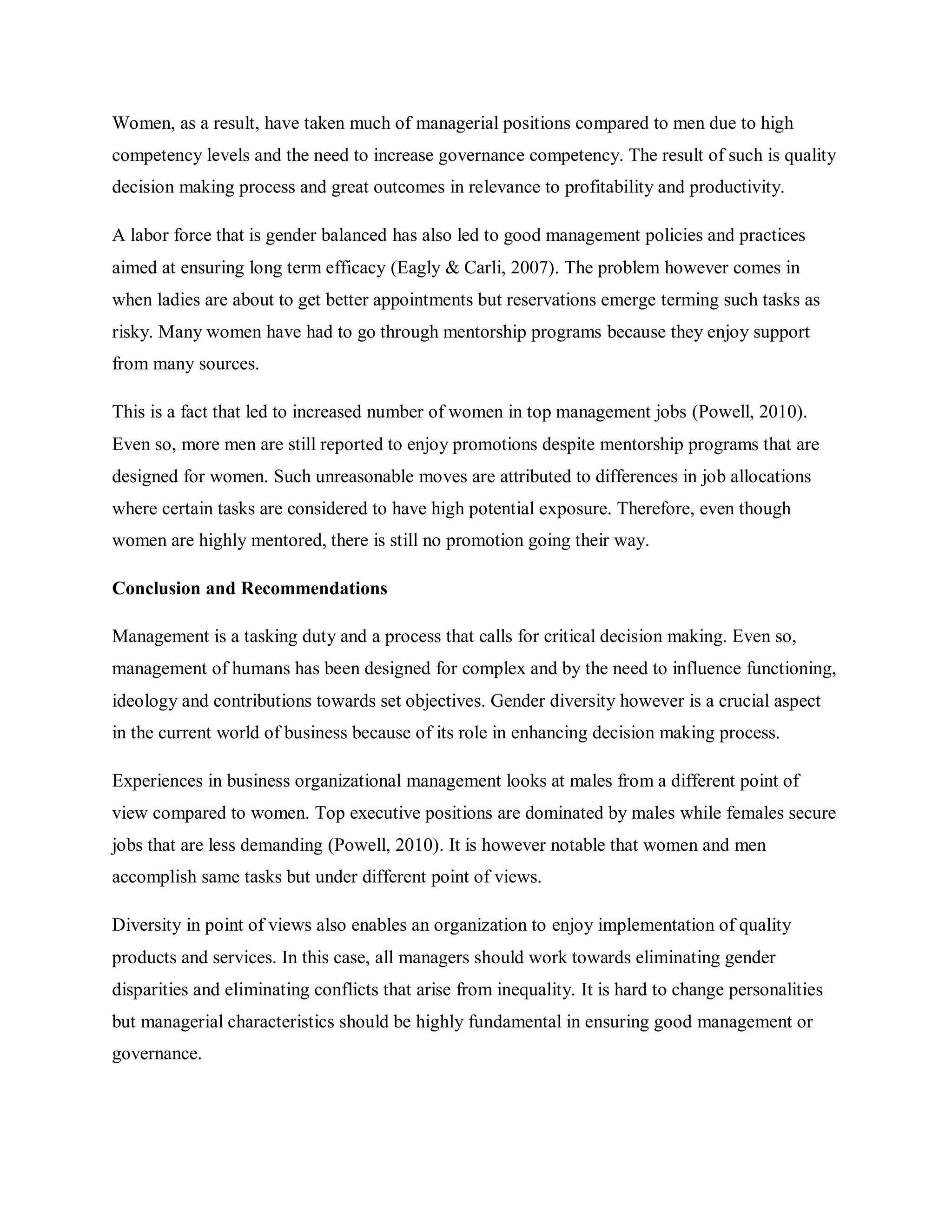 Gender and management | PDF