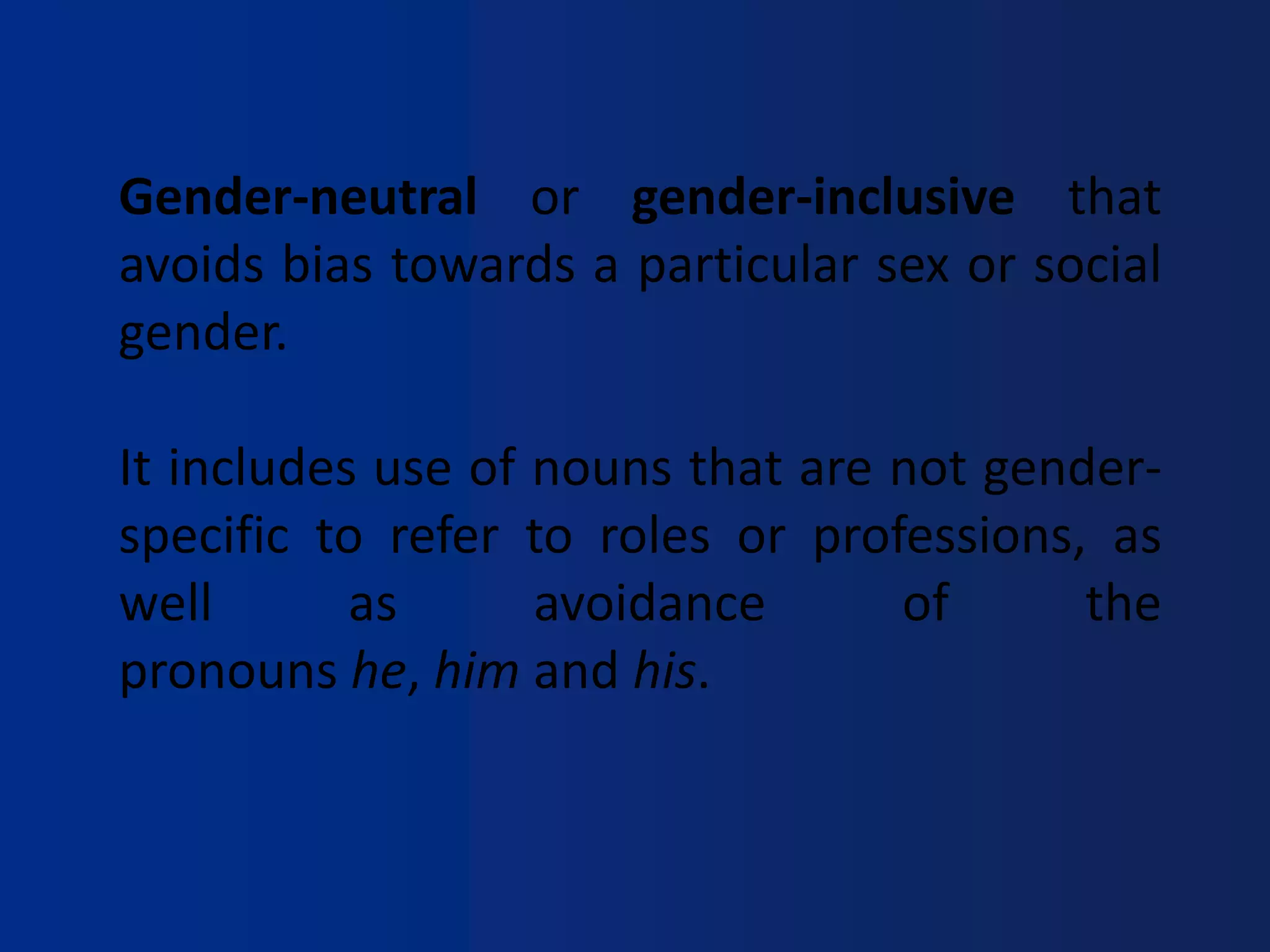 Gender and nuetral | PPT