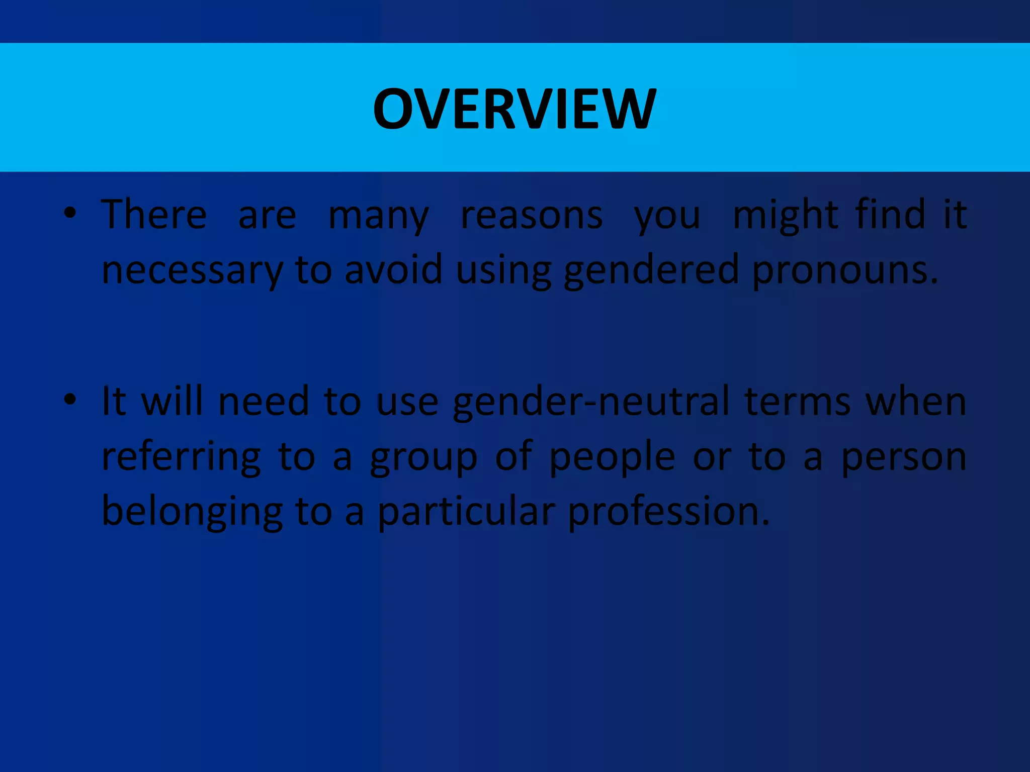 Gender and nuetral | PPT