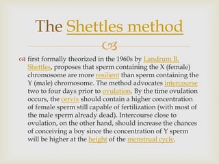 Sex selection and or prediction | PPT