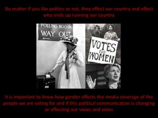 Gender and politics | PPTX